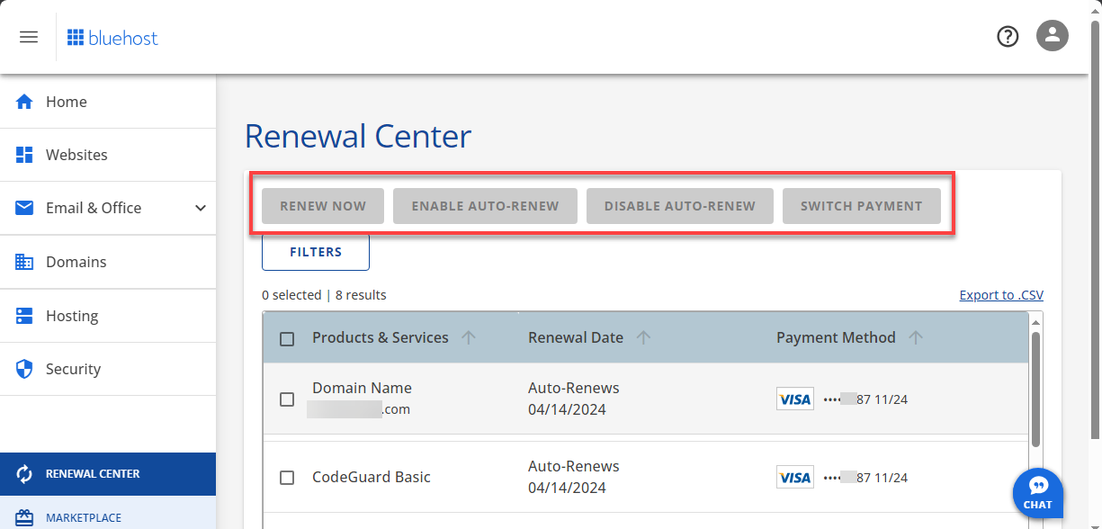 How to Use the Renewal Center