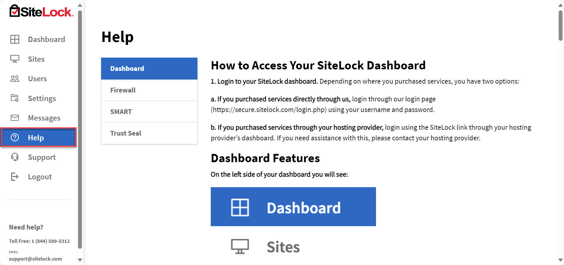 Getting Started: How to Access and Use SiteLock