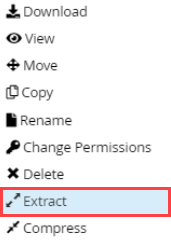 File Manager - How to Extract Files from an Archive | Bluehost Support