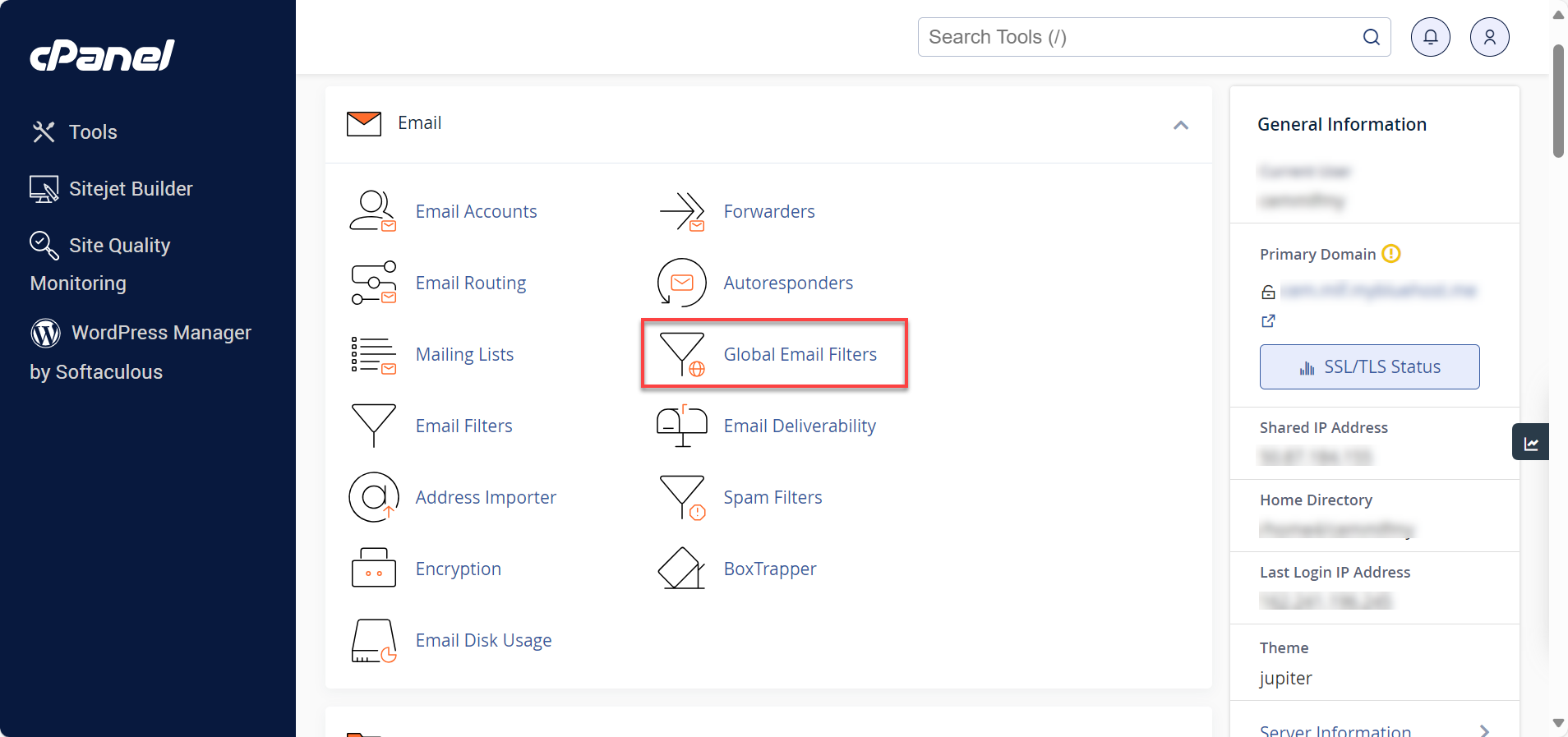 How to Configure Global Email Filters in cPanel