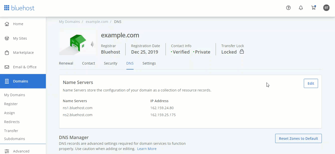 How to Change Your Name Servers | Bluehost Support