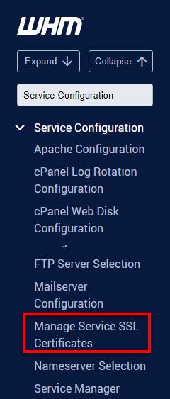 VPS Dedicated Hosting Resetting SSL s For Server Services Bluehost Support
